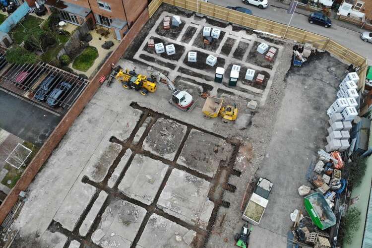 Lockley Homes | Groundworks near completion at The Paintworks,…